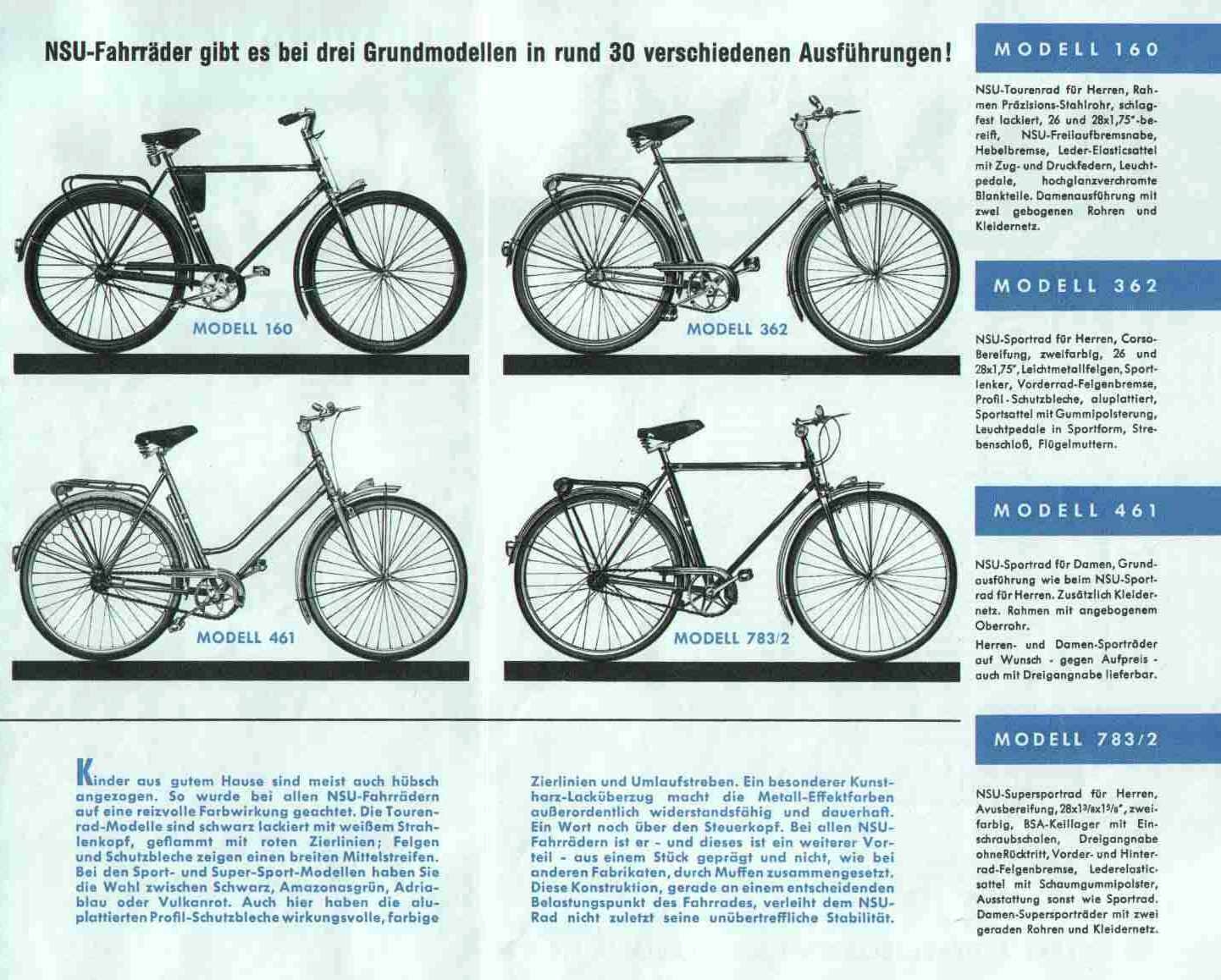 Nsu Fahrrader Modelle